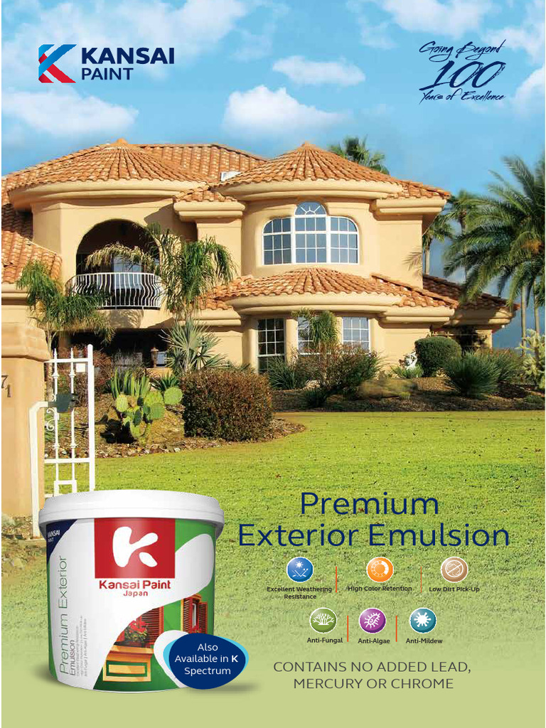 Premium Exterior Emulsion (Digital) | Download Free PDF | Paint | Concrete