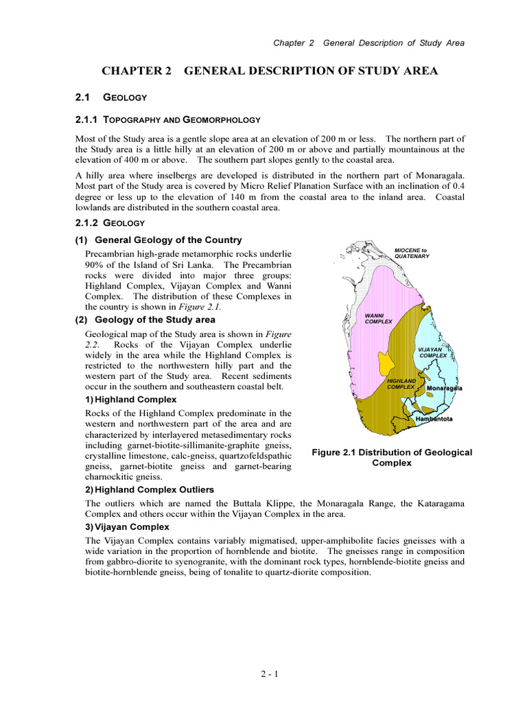 Chapter 2 General Description of Study Area | PDF | Rain | Drainage Basin