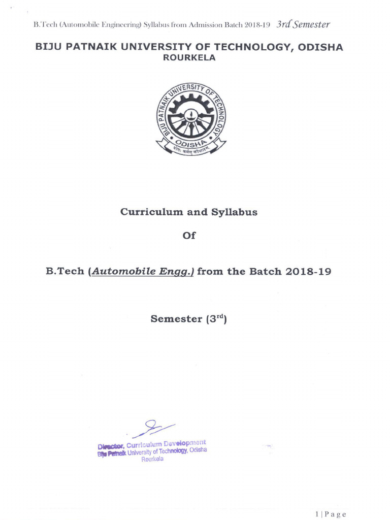 3rd Sem 2018-19 Admission Batch | PDF