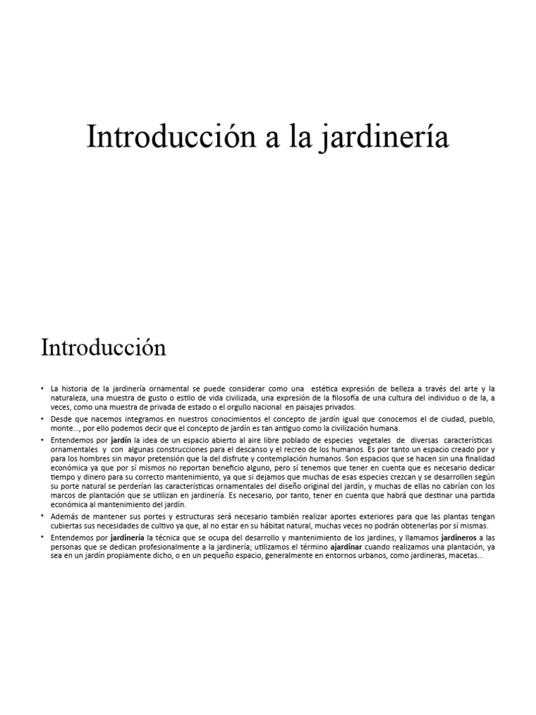 Curso Introduccion A La Jardinería | Descargar gratis PDF | Plantas ... Curso Introduccion A La Jardinería | Descargar gratis PDF | Plantas ...