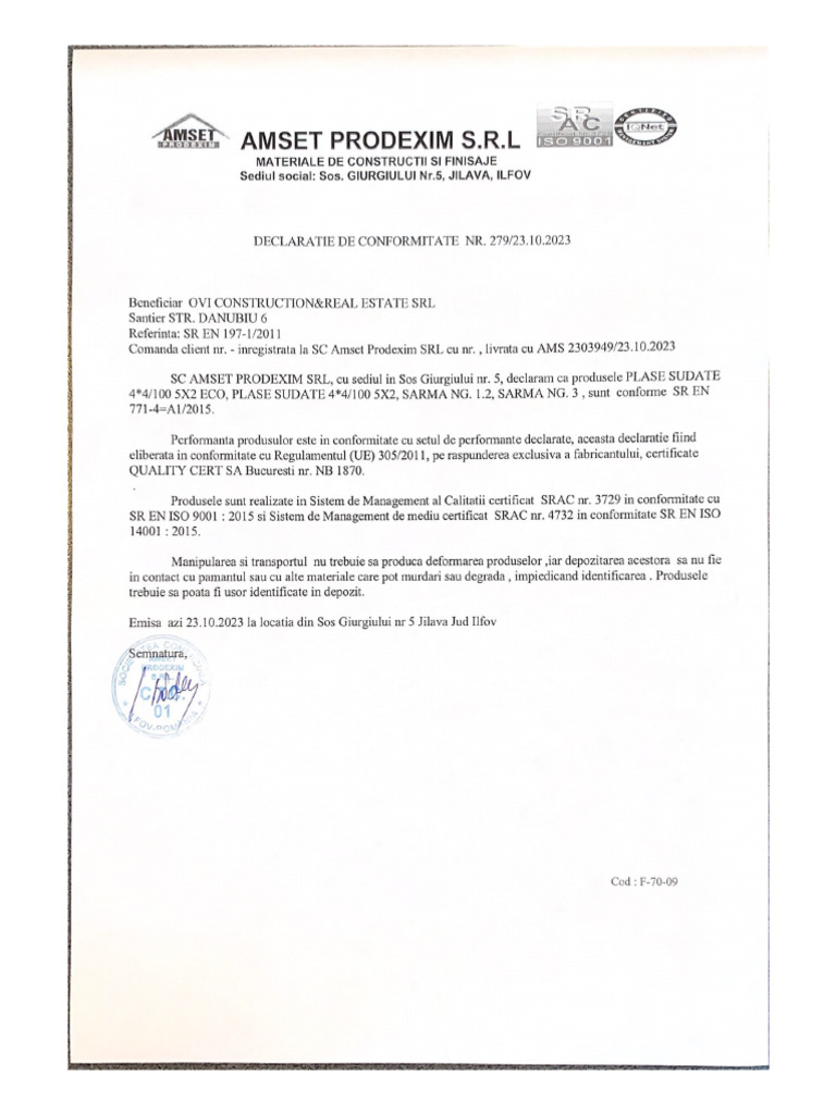 Plase Sudate, Sarme OVI C | PDF