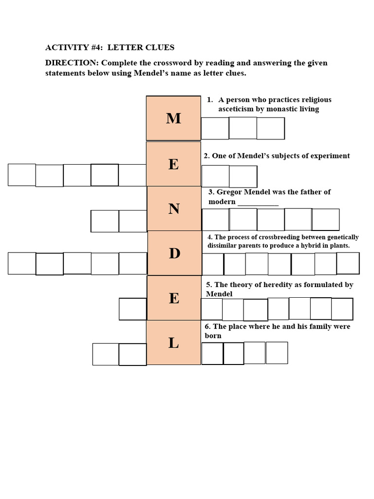 MONDAY Activity | PDF