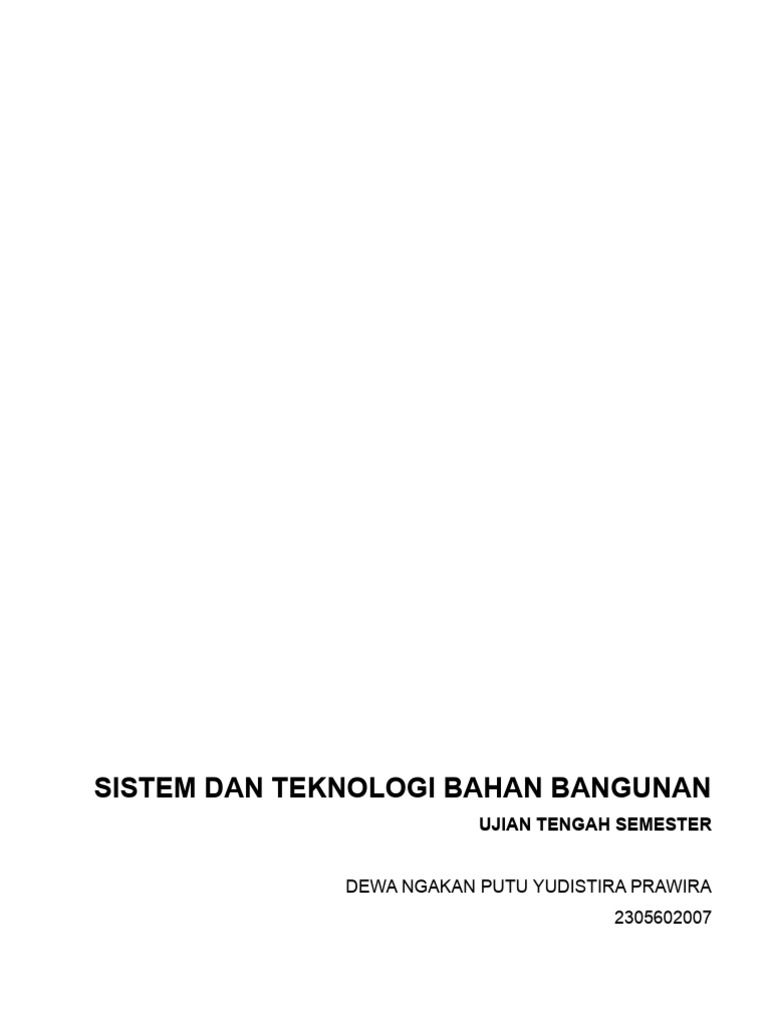 UTS Teknologi Bahan | PDF