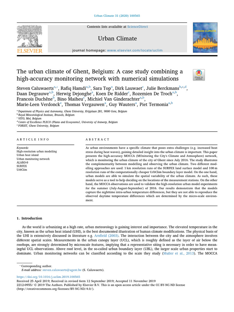 1 s2.0 S2212095519300987 Main | PDF | Numerical Weather Prediction ...