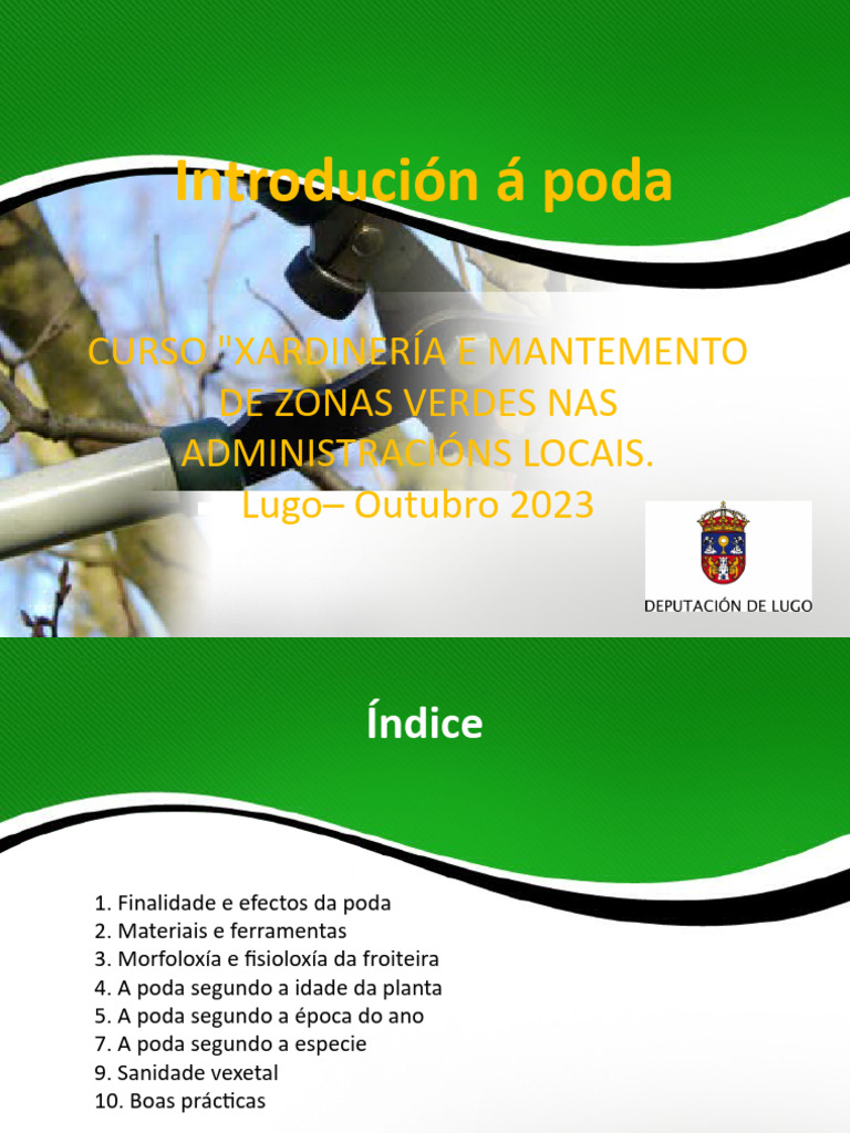 Presentación Curso Poda | PDF