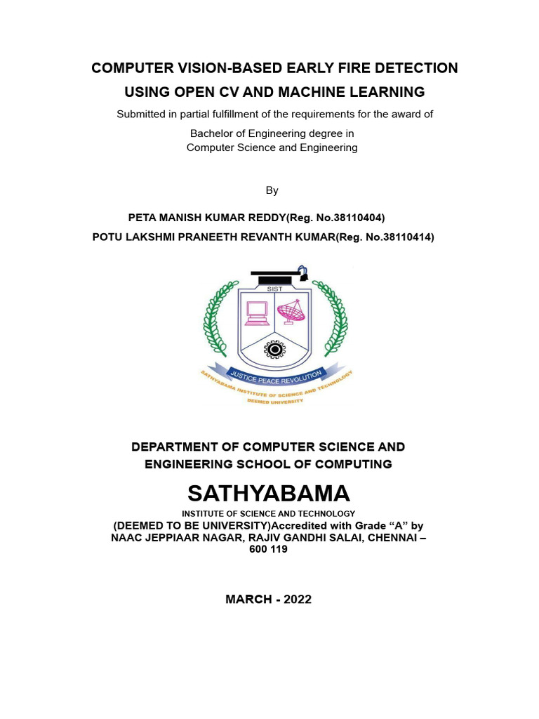 Sapmle Report Fire Detection - Python | PDF | Cluster Analysis ...