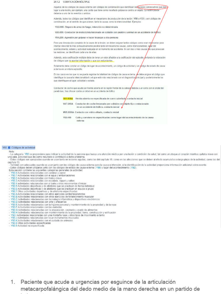 5.ACLARACIONES CAUSAS EXTERNAS | PDF | Causas de la muerte | Especialidades Medicas
