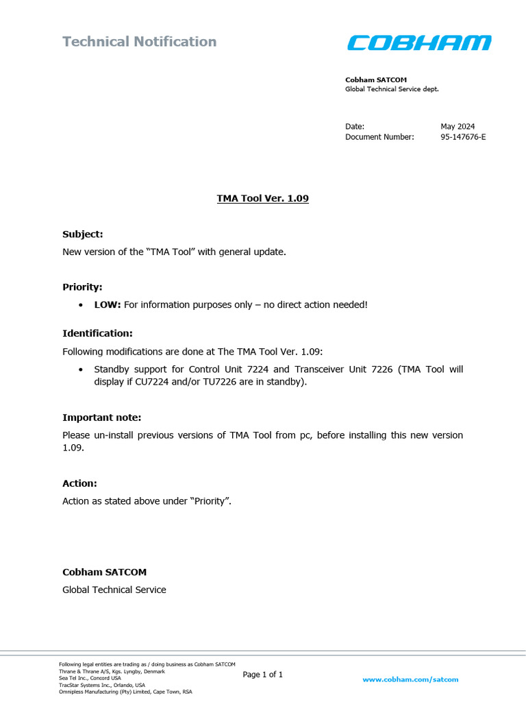 TN-95-147676-E TMA-tool Release Ver 1.09 | PDF | Computers | Technology ...