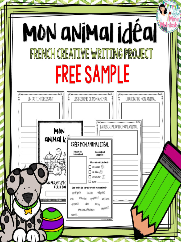 Mon Animal Idéal: French Creative Writing Project | PDF | Copyright ...
