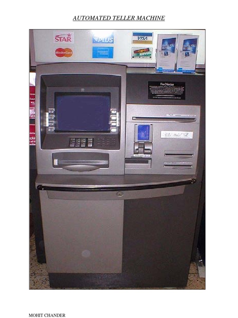 An Automated Teller Machine or Automatic Teller Machine | Automated Teller Machine ...