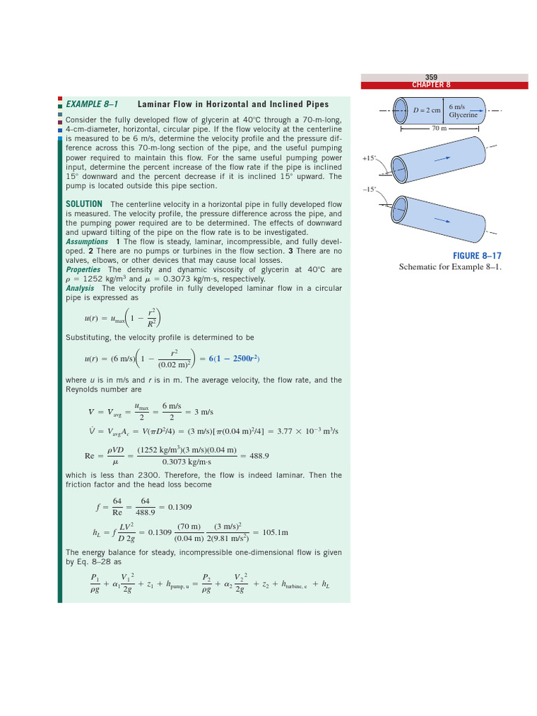 Internal Flow Examples 1 | PDF | Fluid Dynamics | Reynolds Number