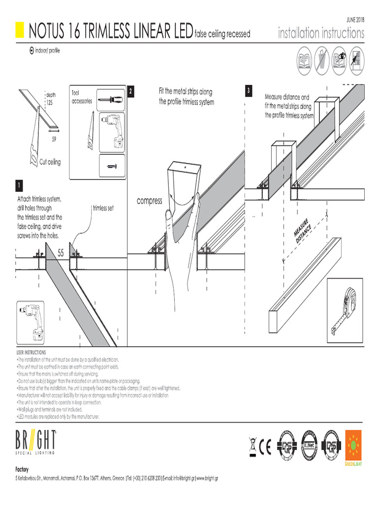 NOTUS 16 TRIMELESS A LINEAR LED (2) .Ai - Notus - 16 - Trimeless - A - Linear - Led - 4275 | PDF ...