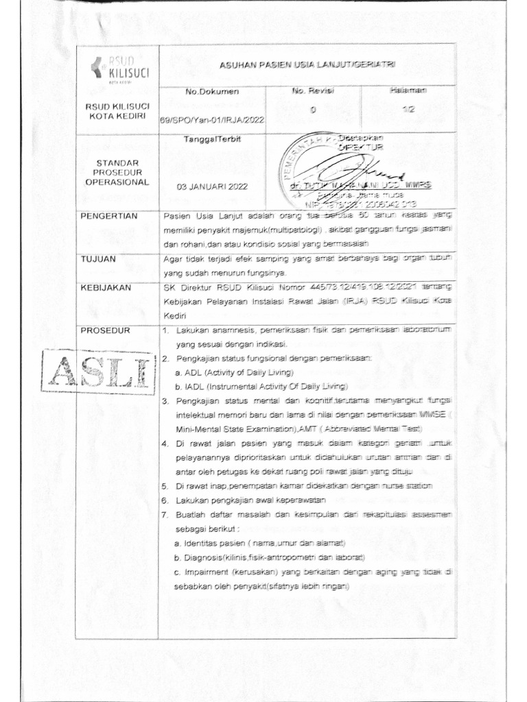 SPO PX Geriatri | PDF