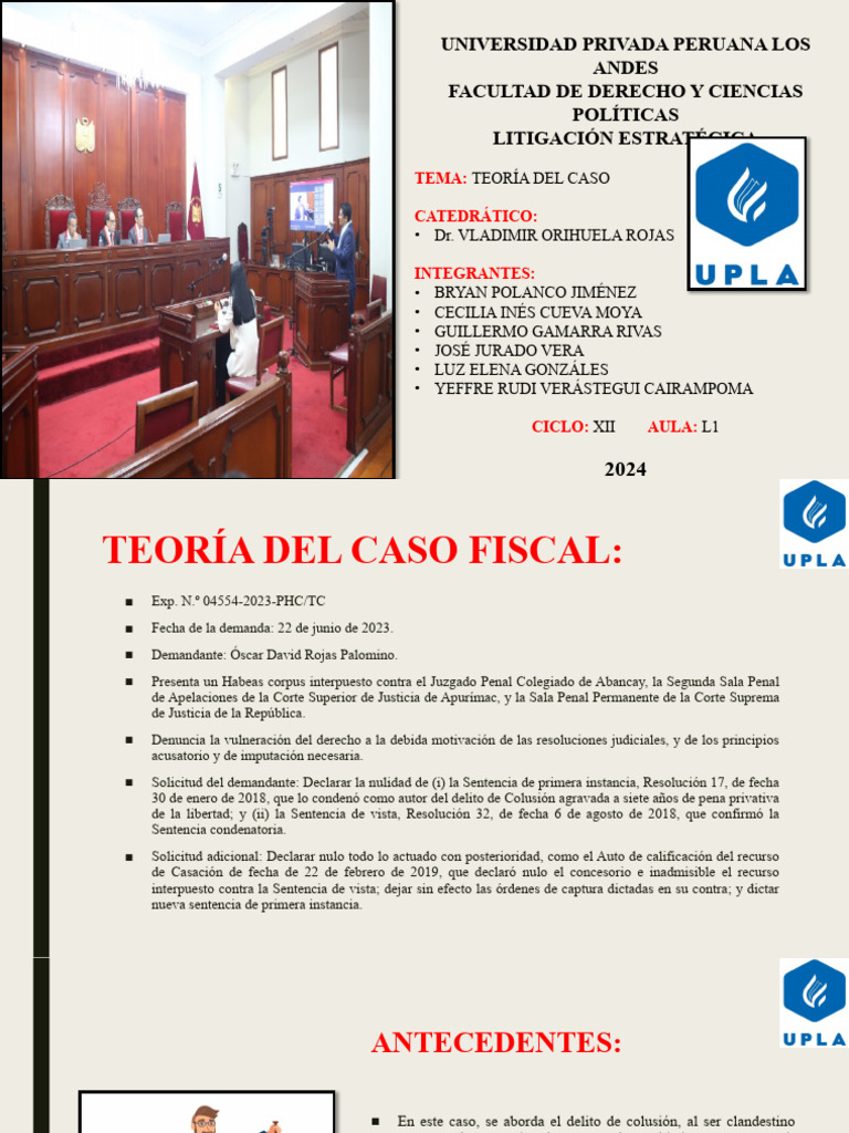 Teoría Del Caso Penal | PDF | Gobierno | Justicia