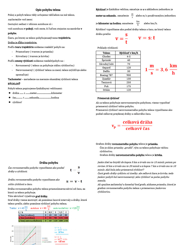 8 R Poznã¡mky Fyzika - Na Pã Somku | PDF