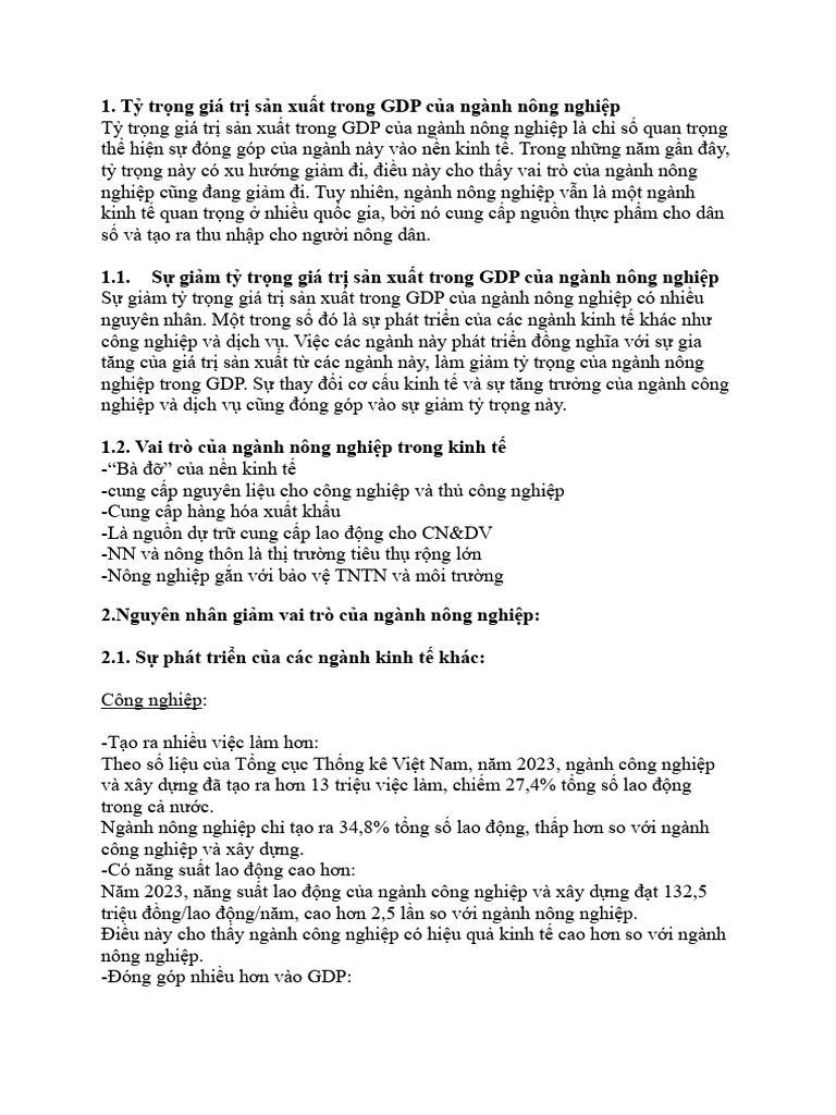 Seminar 2 Địa Lý KTVN | PDF