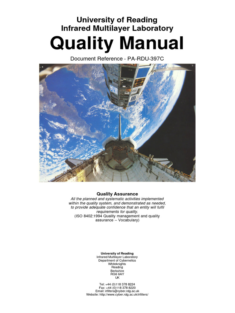 Quality Manual | PDF | Quality Assurance | Specification (Technical ...