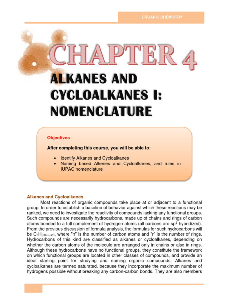 Chapter 4 | PDF | Alkane | Alkene