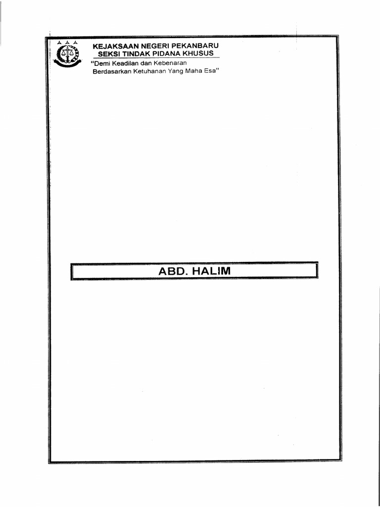 Bap Saksi Abd Halim | PDF