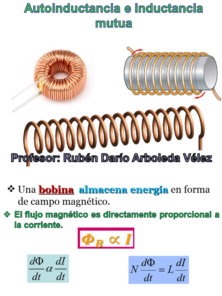 AUTOINDUCTANCIA E INDUCTANCIA MUTUA (Est) | PDF | Inductancia | Inductor
