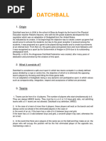 Origins and History of Dodgeball | PDF | Games Of Physical Skill | Ball ...