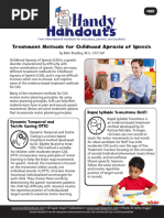 Nuffield Dyspraxia Therapy Overview | PDF | Speech | Phonology