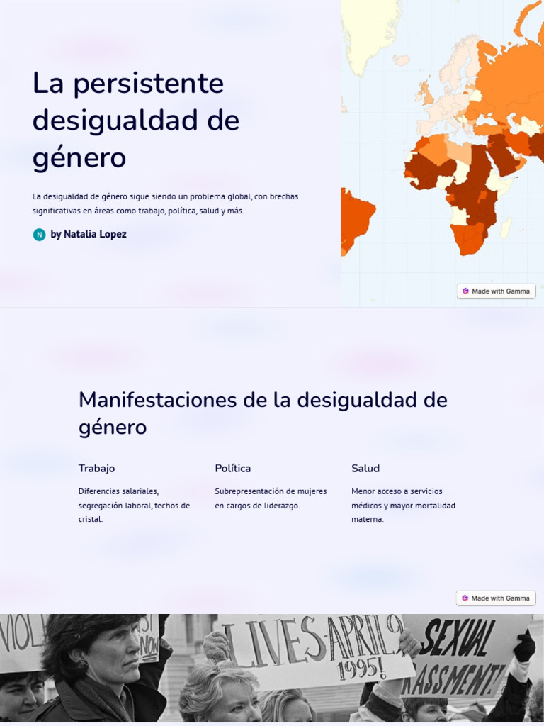 La Persistente Desigualdad de Genero | PDF | Mujer | Feminismo
