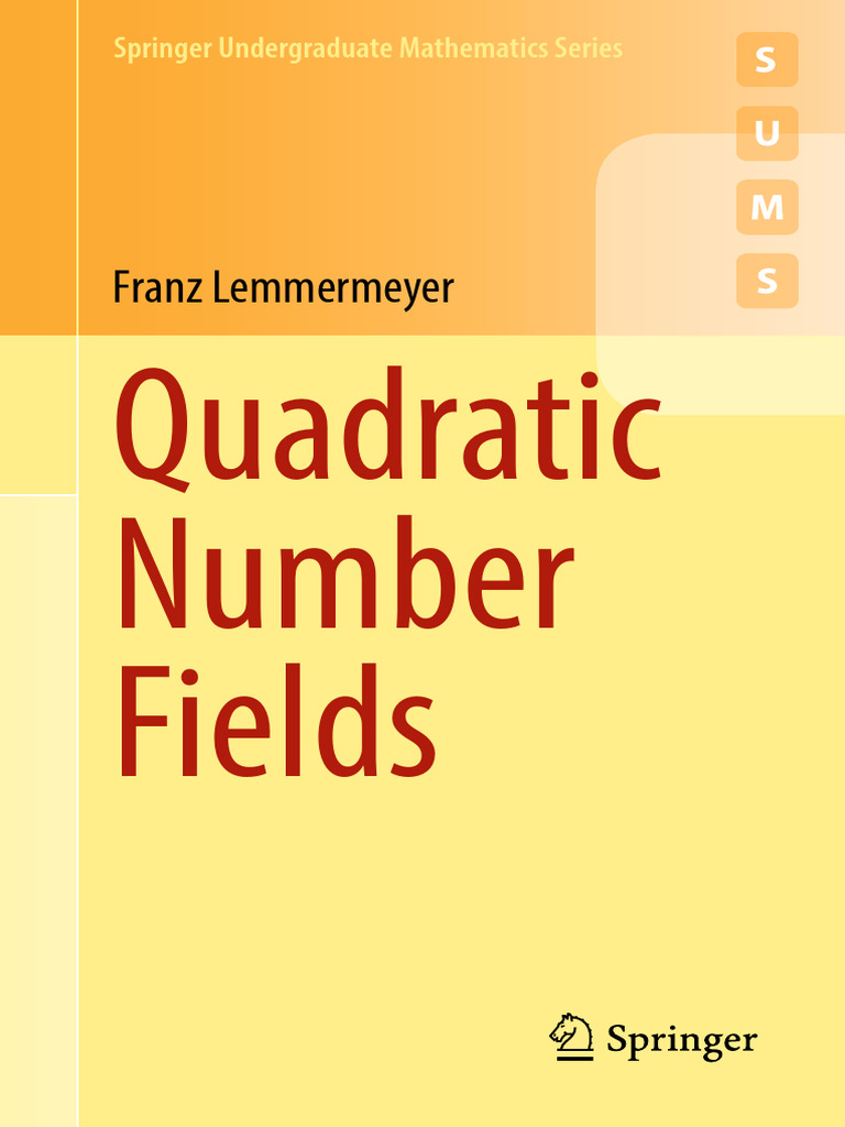 (Springer Undergraduate Mathematics) Franz Lemmermeyer - Quadratic ...