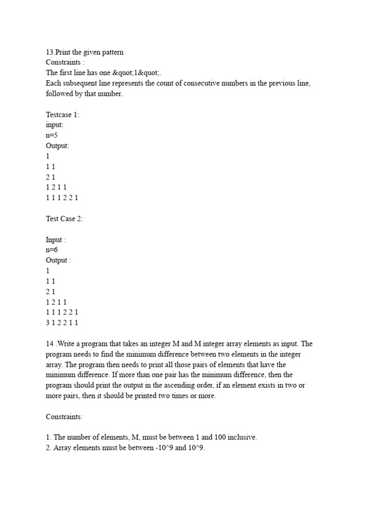 Zohocorp QN Set 2 | PDF | String (Computer Science) | Arithmetic