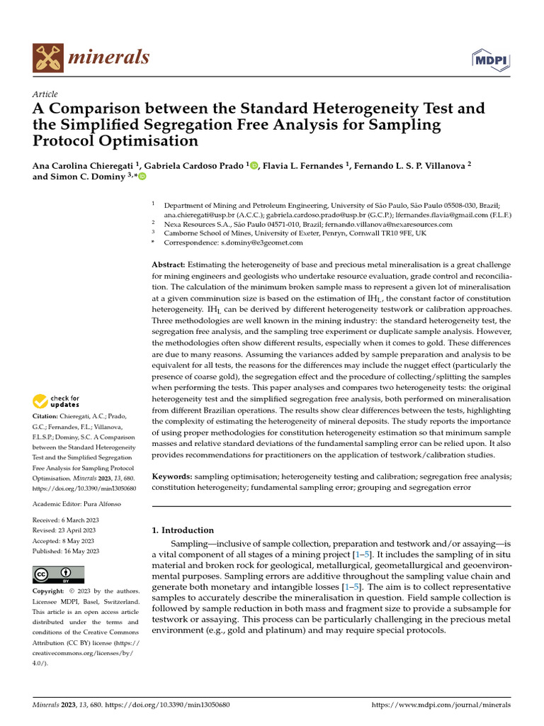 A Comparison Between The Standard Heterogeneity Test and The Simplified ...