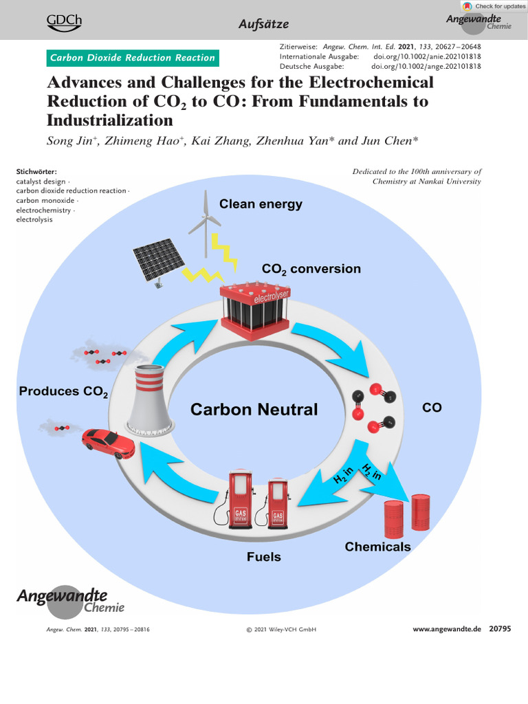 Angewandte Chemie - 2021 - Jin - Advances and Challenges for the Electrochemical Reduction of ...