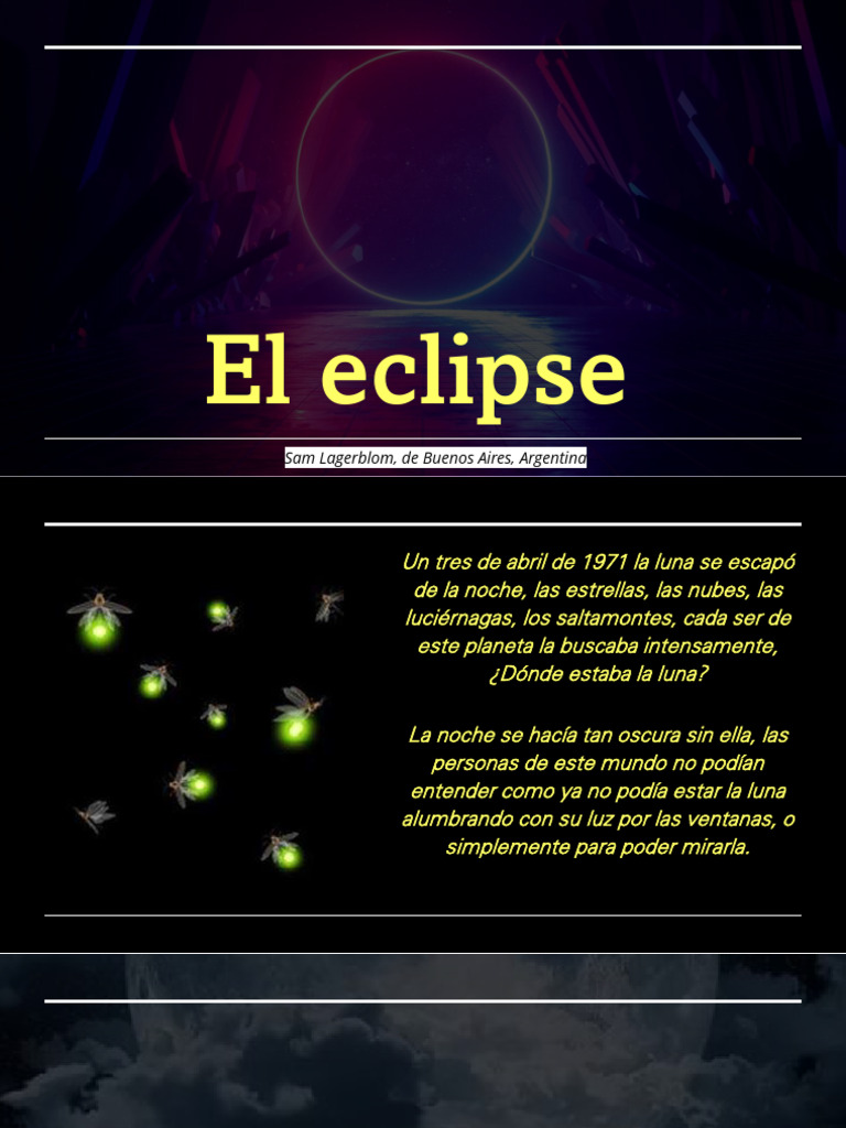 Cuento Eclipse | PDF | Luna | Dom