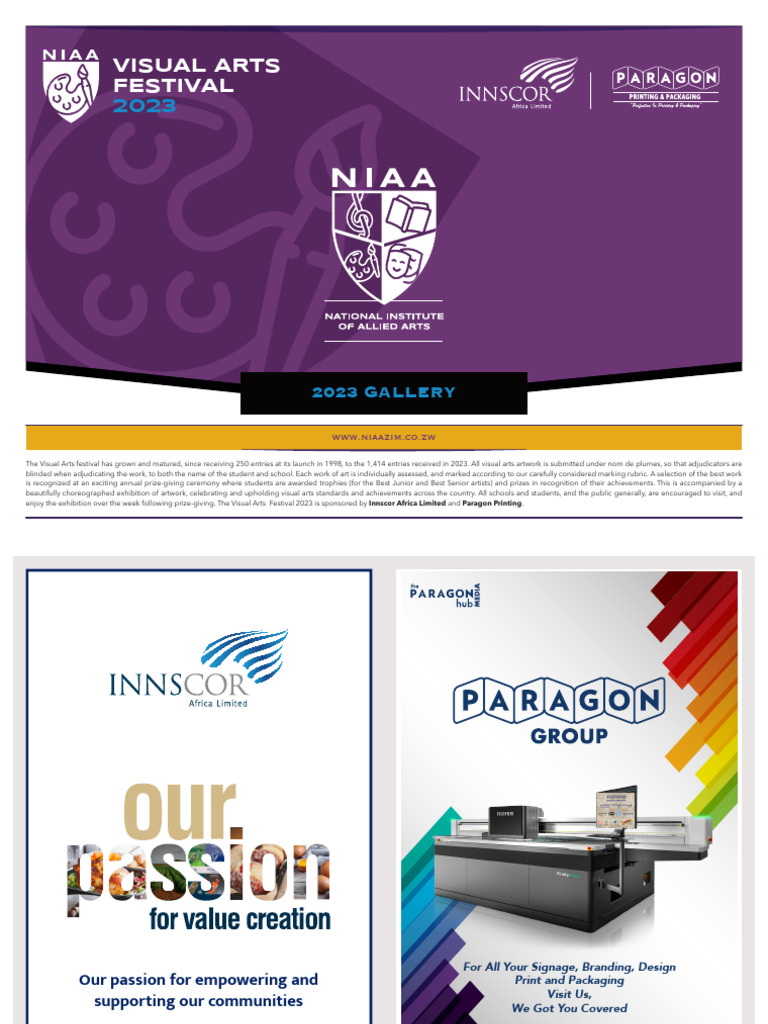 Visual Arts Festival 2023 Winners Gallery | PDF | The Arts | Design