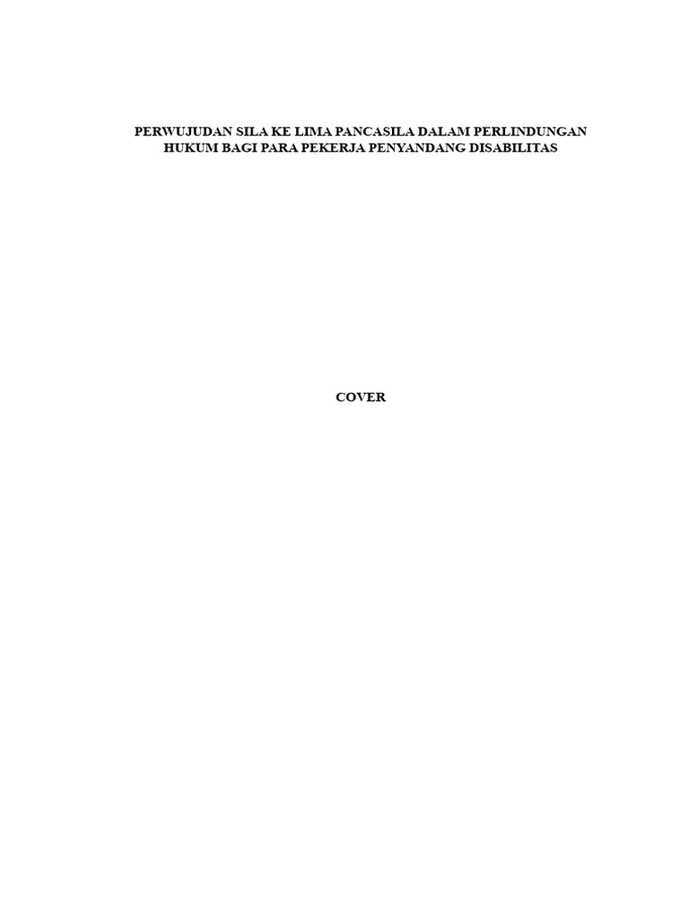 Perwujudan Sila Ke Lima Pancasila Dalam Perlindungan Hukum Bagi para ...