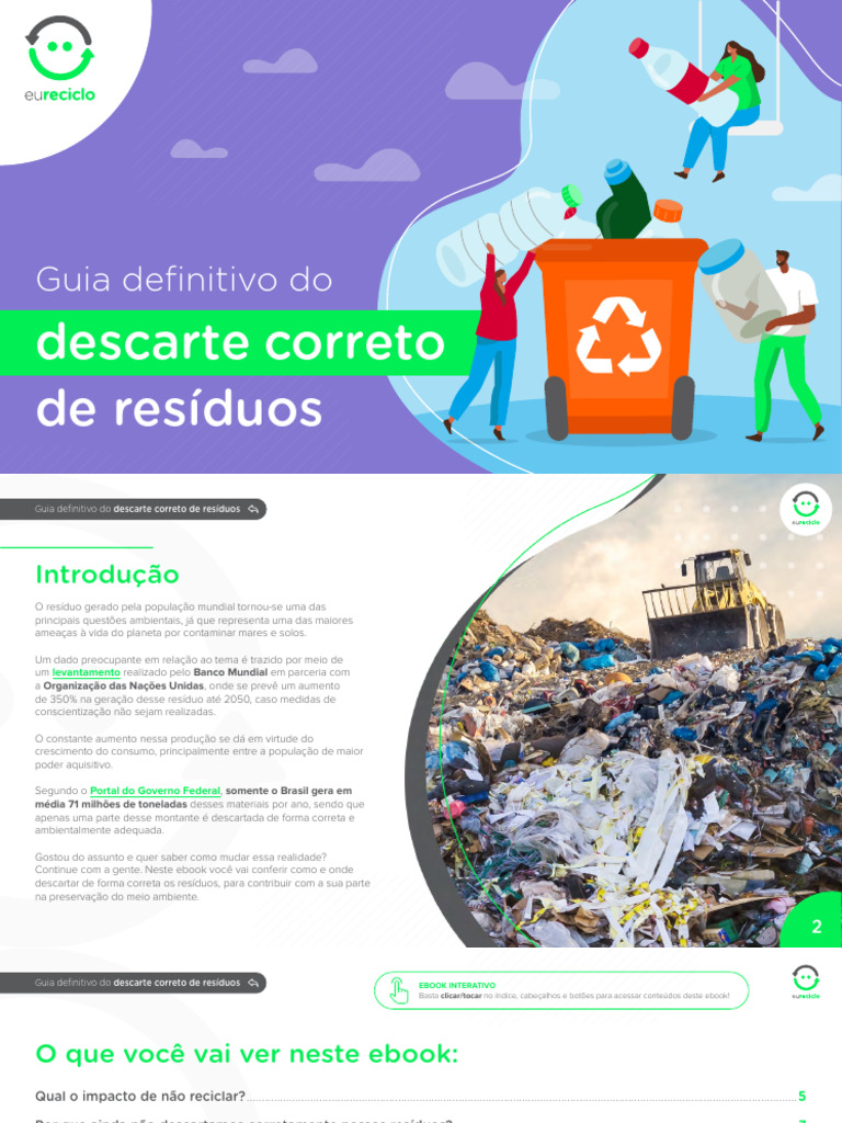 Guia Definitivo Do Descarte Correto De Resíduos Pdf Desperdício