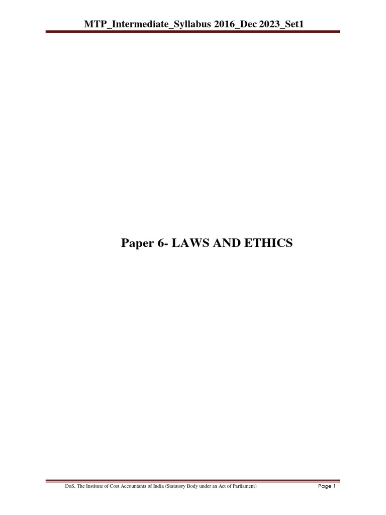 Paper6 Set1 N | PDF | Private Law | Business Law