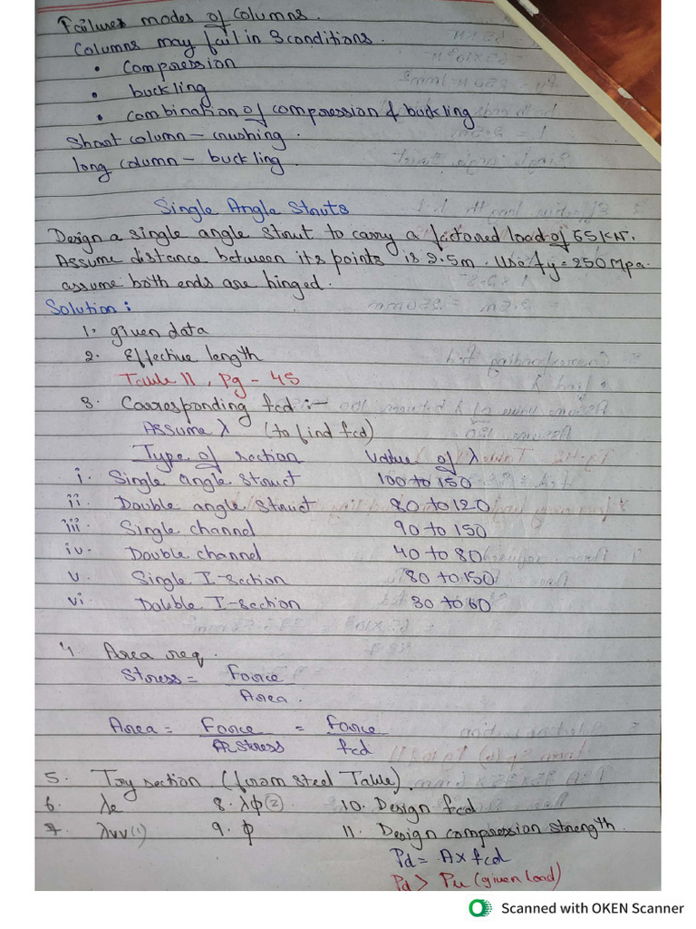 Single Angle Strut | PDF