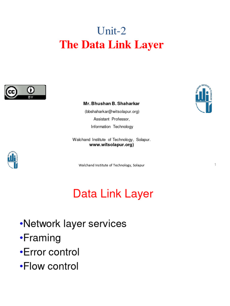 Unit 2 | PDF | Error Detection And Correction | Network Architecture