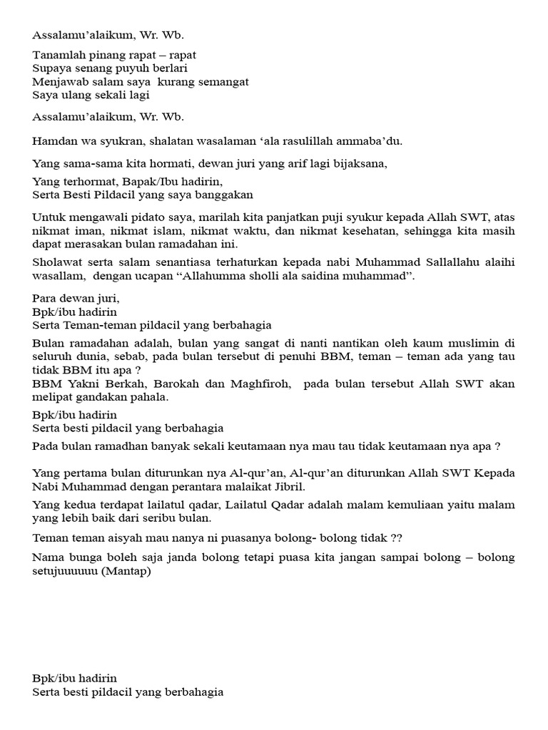 Pildacil: Keutamaan Ramadhan | PDF