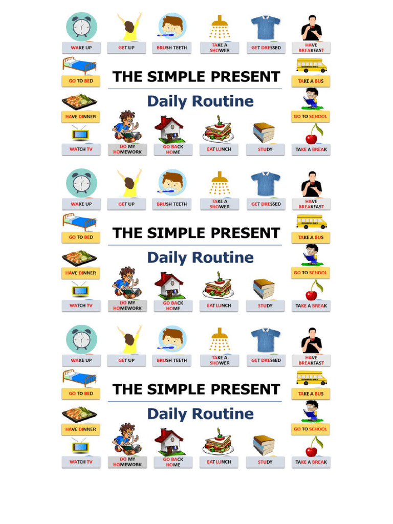 Present Simple Actions | PDF