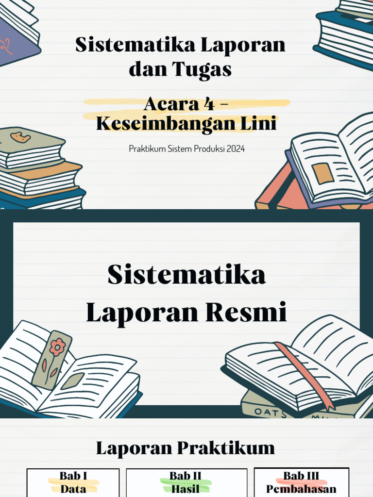Sistematika Laporan Dan Tugas Acara 4 | PDF | Pengelolaan Keuangan & Uang | Komputer