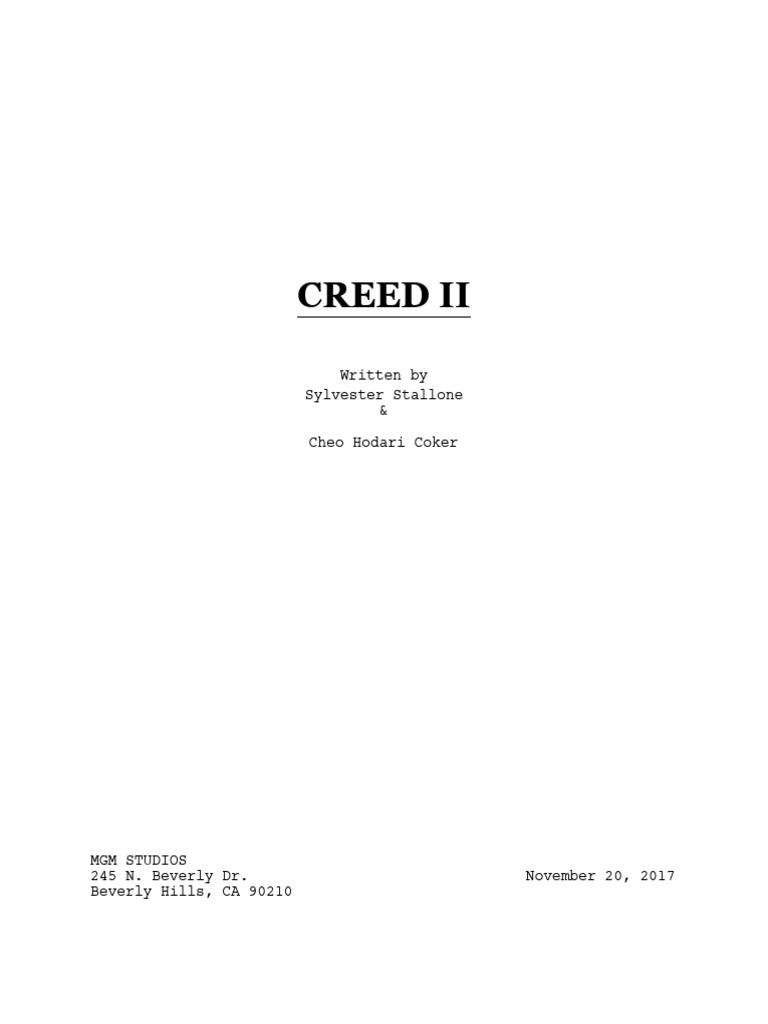 Creed II (2018) | PDF