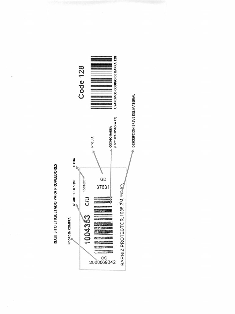 Formato Etiqueta | PDF