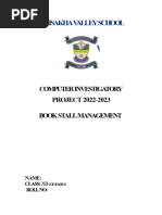 CS Project Book Store Management | PDF | User (Computing) | Computer ...