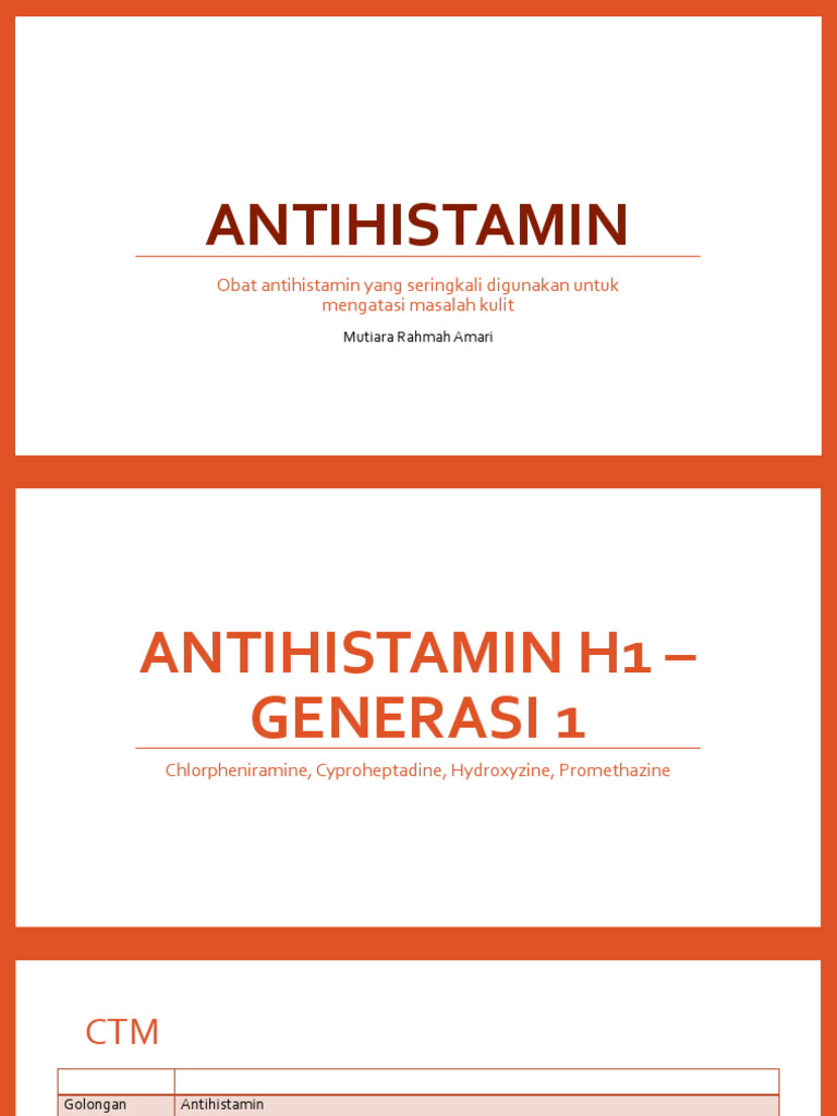 Kulit - Obat Antihistamin | PDF | Kesehatan Holistik