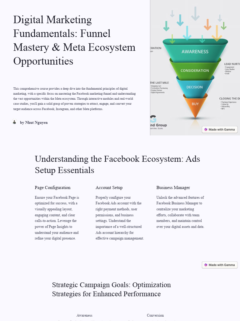 Facebook Marketing Funnel Mastery Guide | PDF | Advertising | Facebook