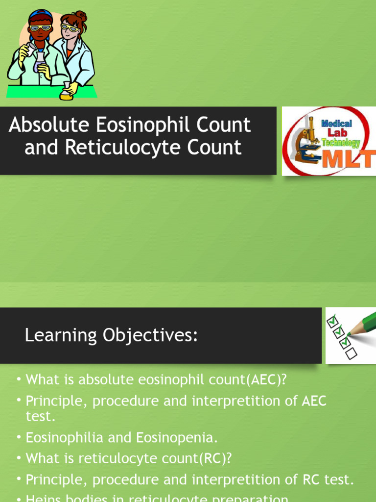 Absolute Eosinophil Count | Download Free PDF | Hematology | Diseases ...