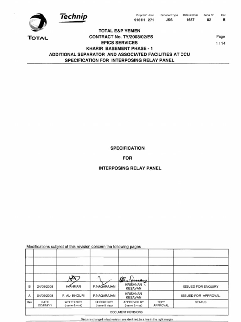1657-02-B-Interposing Relay Panel | PDF