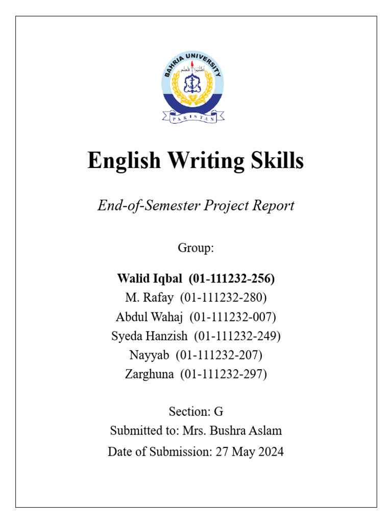 English Writing Skills | PDF