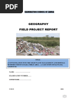 Geography Field Project | PDF | Hydroelectricity | Nature